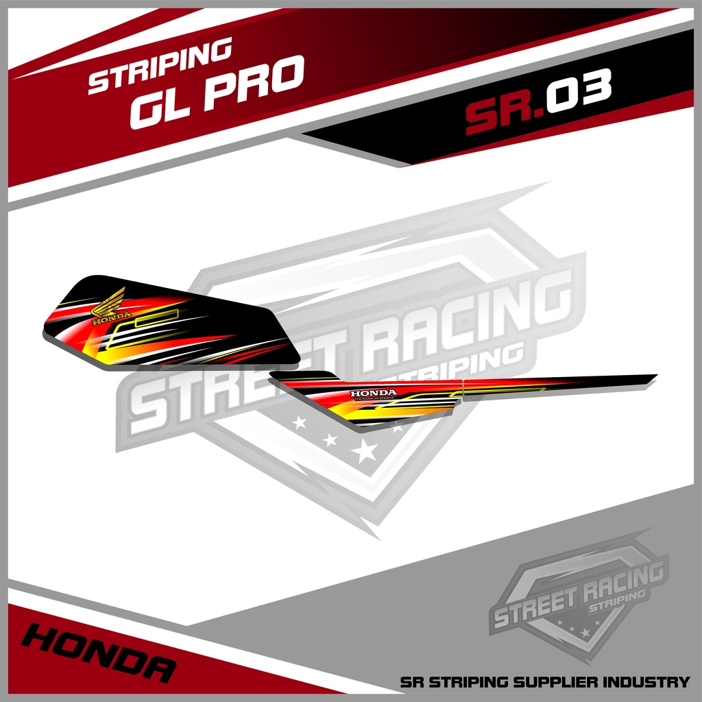 Jual Stiker Striping GL Pro / Max - Sticker List Variasi Motor GL Pro ...