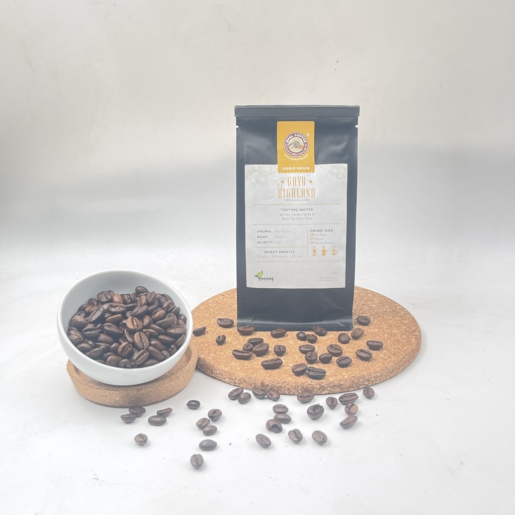 Jual Opal Coffee - Gayo Highland Arabica Roasted Beans 100g | Shopee ...