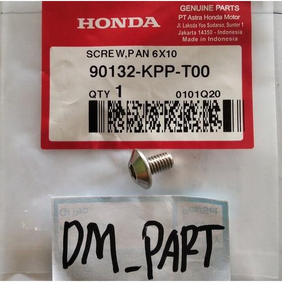 Jual Baut Bolt 10 Body Bodi Baut L 6 X 15 Crf Xabre Fering Fairing Asli ...