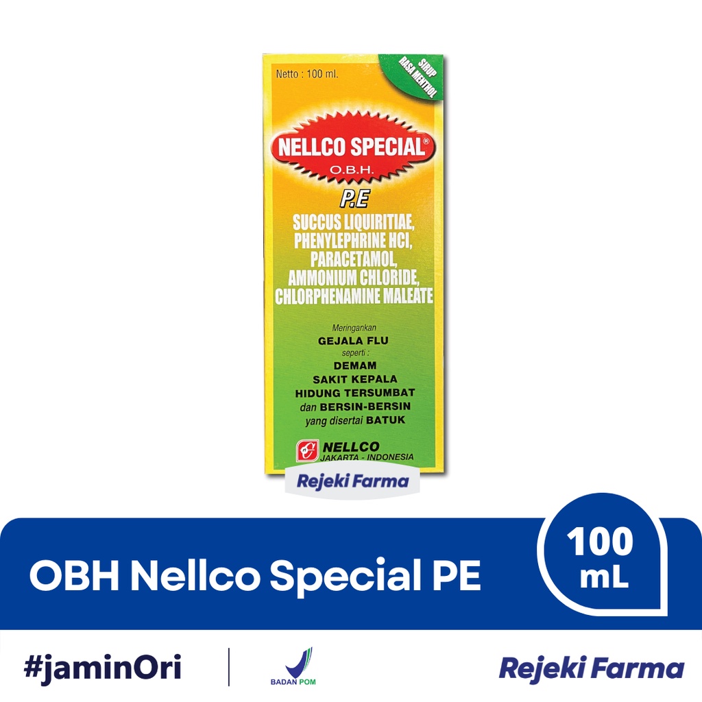 Jual OBH Nellco Special isi 100ml - Obat Flu Batuk Nelco 100 ml O.B.H ...