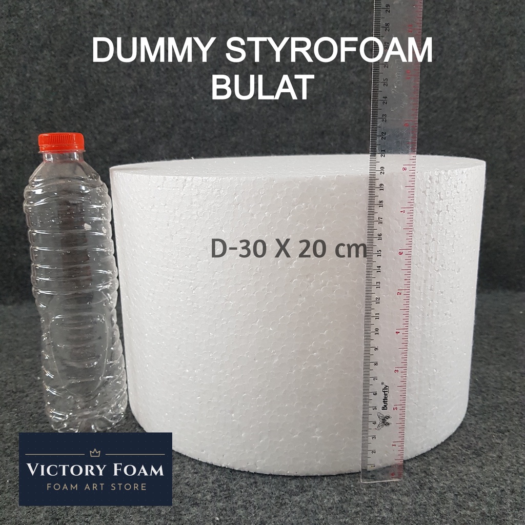 Jual Dummy Styrofoam Bulat Diameter 30cm x 20cm | Shopee Indonesia