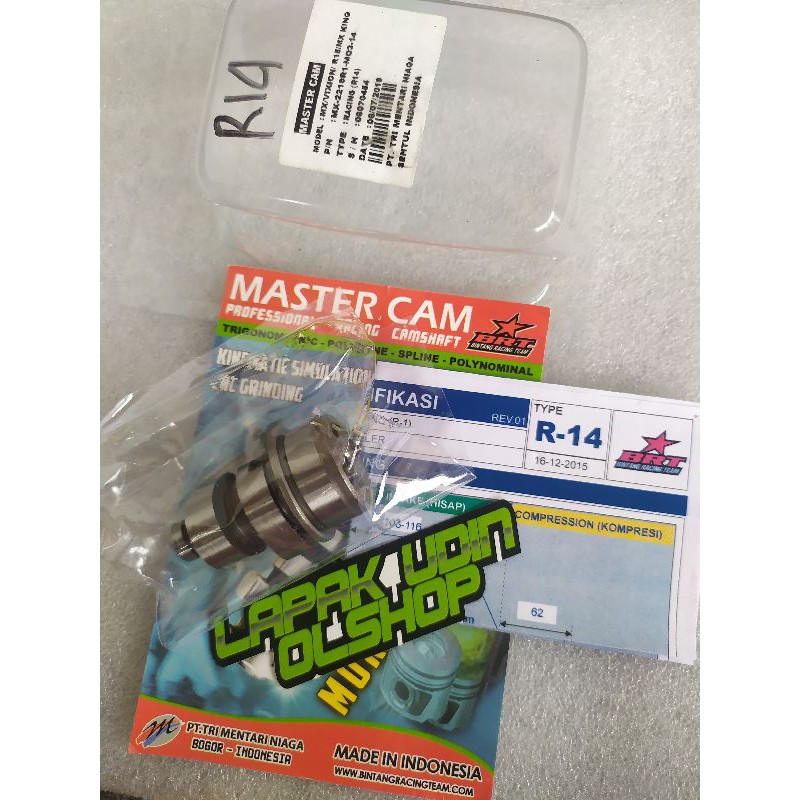 Jual Noken As - Master Cam BRT Type R14 (RACING) Yamaha Jupiter MX 135 - Vixion - R15 - MX-KING ...