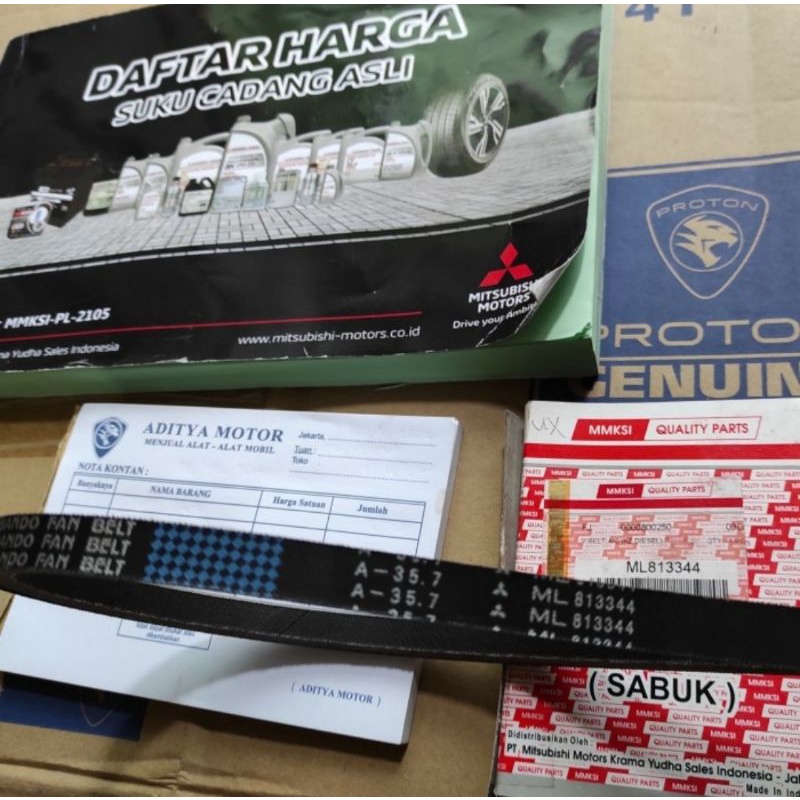 Jual fan belt ac kuda diesel solar 2500cc ORIGINAL RESMI MITSUBISHI 100 ...