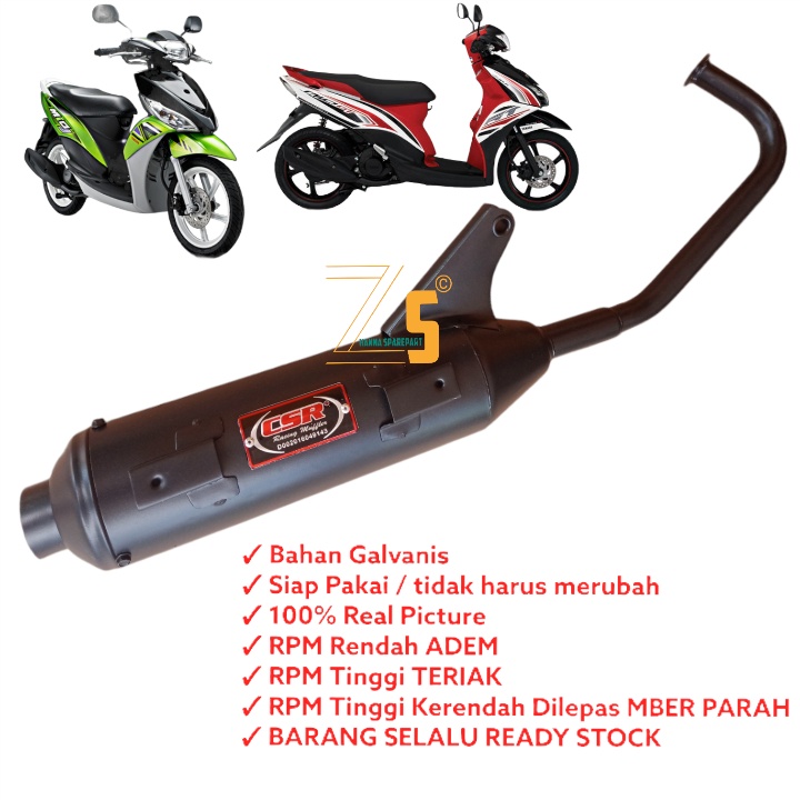 Jual KNALPOT BOBOKAN RACING YAMAHA MIO J / MIO GT (MERK CSR SUARA MBER ...
