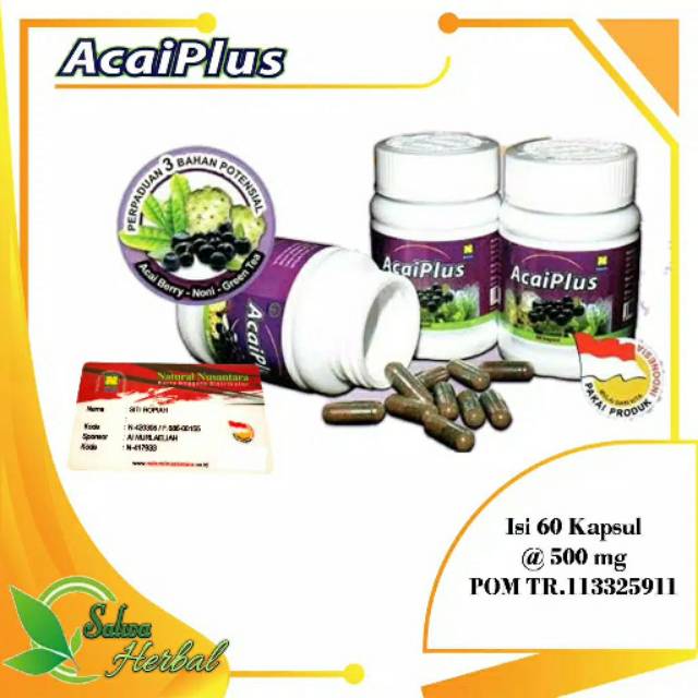 Jual Acaiplus Acai Berry Pelangsing Nasa Tanpa Diet Original Herbal ...