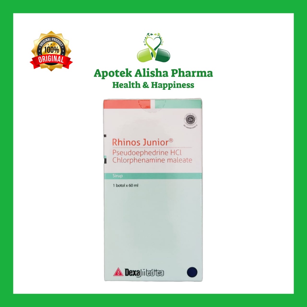 Jual Rhinos Neo Drops 10ml dan Rhinos Junior Sirup 60ml Obat Flu Pilek ...