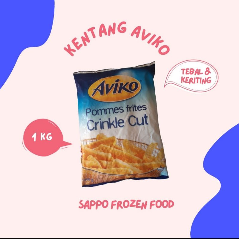 Jual Kentang aviko crinckle cut 1 kg | Shopee Indonesia