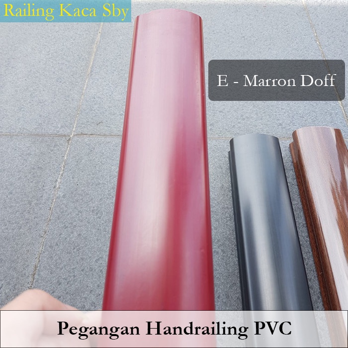 Jual HANDRAILING PVC PEGANGAN RAILING TANGGA WARNA MERAH MARRON ...