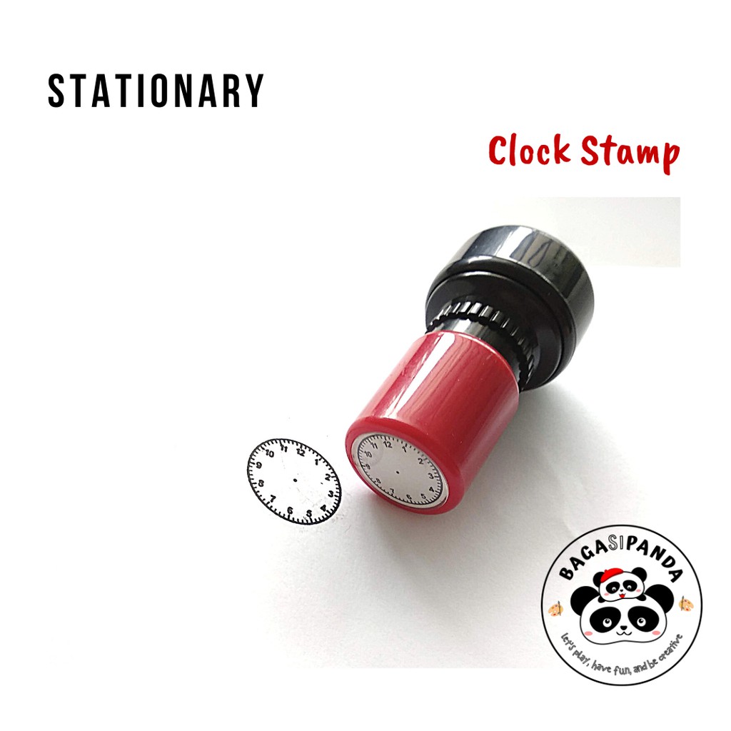Jual Cap Stempel Bentuk Jam Dinding Untuk Anak Belajar | Shopee Indonesia