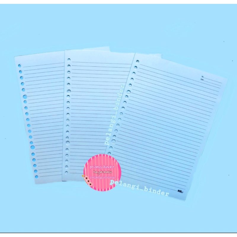 Jual Kertas Isi Binder Polos Warna / Loose leaf Polos warna Ukuran A5 | Shopee Indonesia