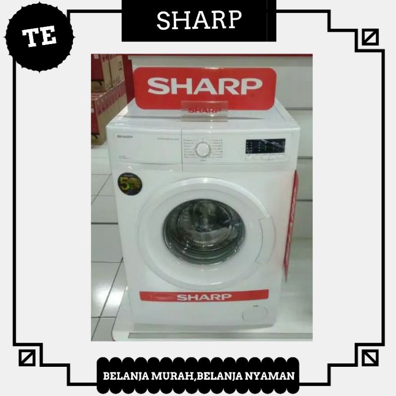 Jual MESIN CUCI FRONT LOADING SHARP ESFL1072B | Shopee Indonesia