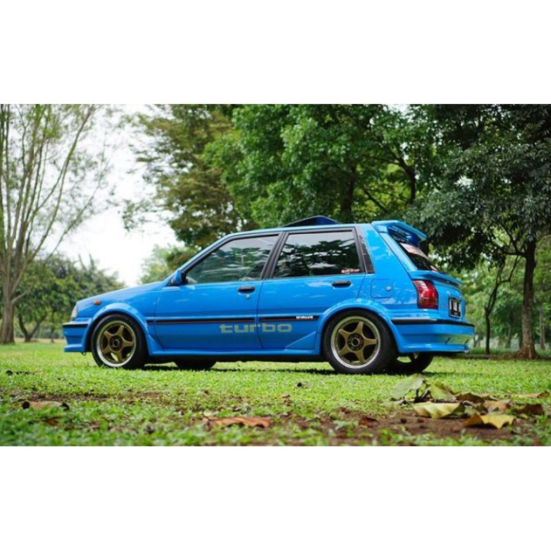 Jual spoiler pinggang mid spoiler starlet kotak | Shopee Indonesia