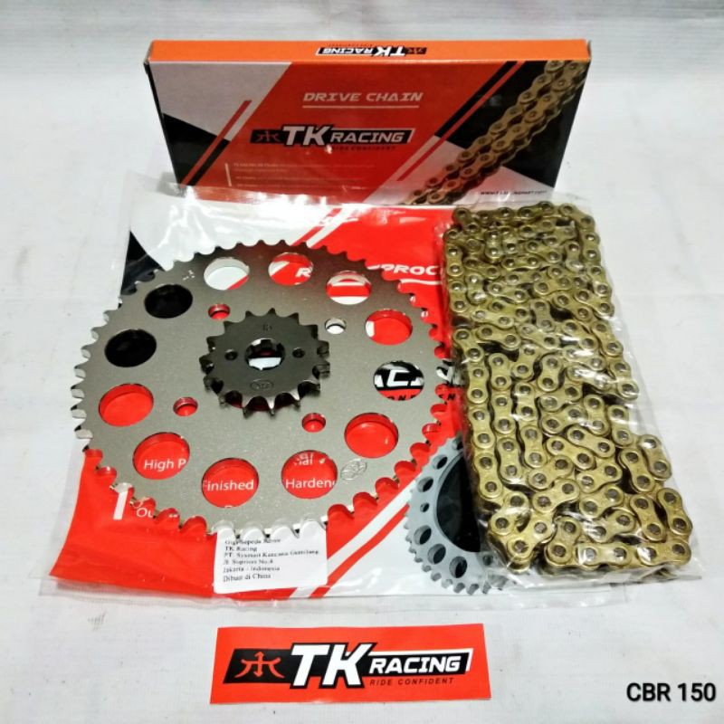 Jual Gear Set CB150R CBR150 Verza Sonic 150 R TK racing 428 (Baut 4) | Shopee Indonesia