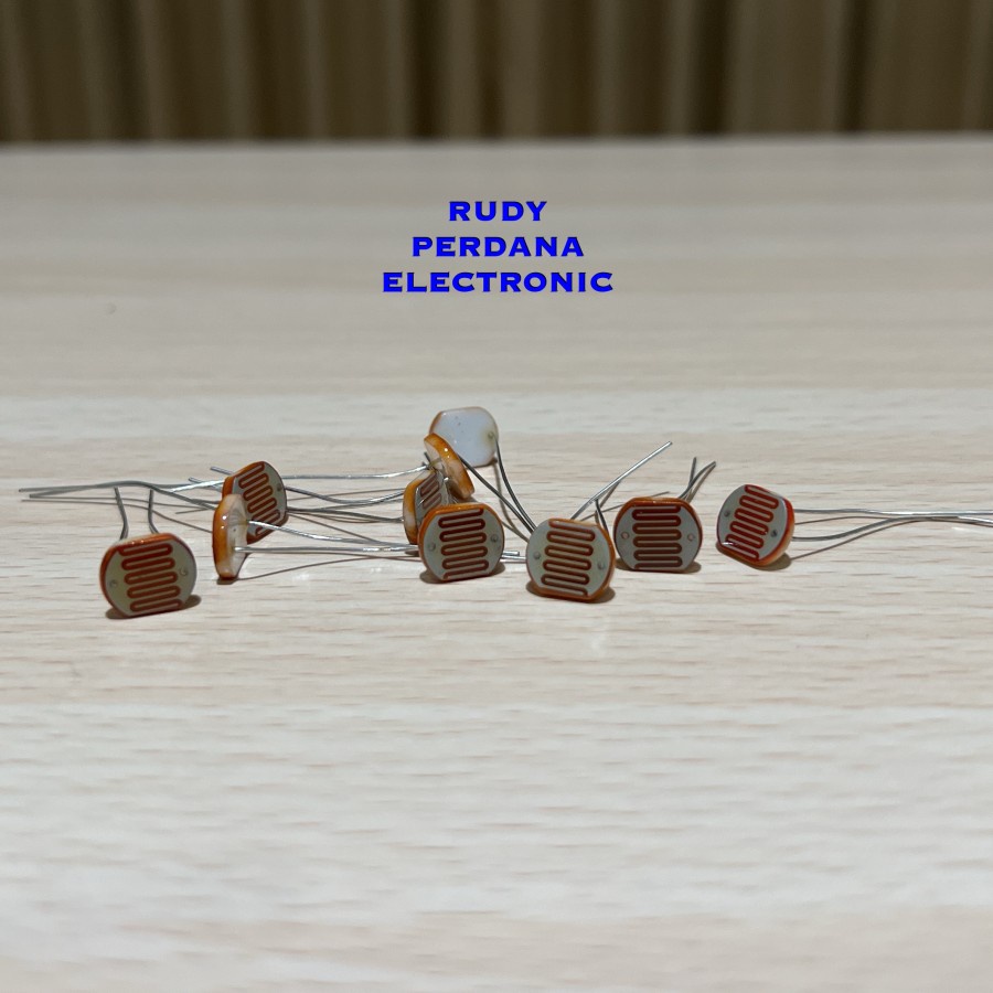 Jual LDR LIGHT DEPENDENT RESISTOR PHOTORESISTOR FOTO SENSOR CAHAYA 10MM ...