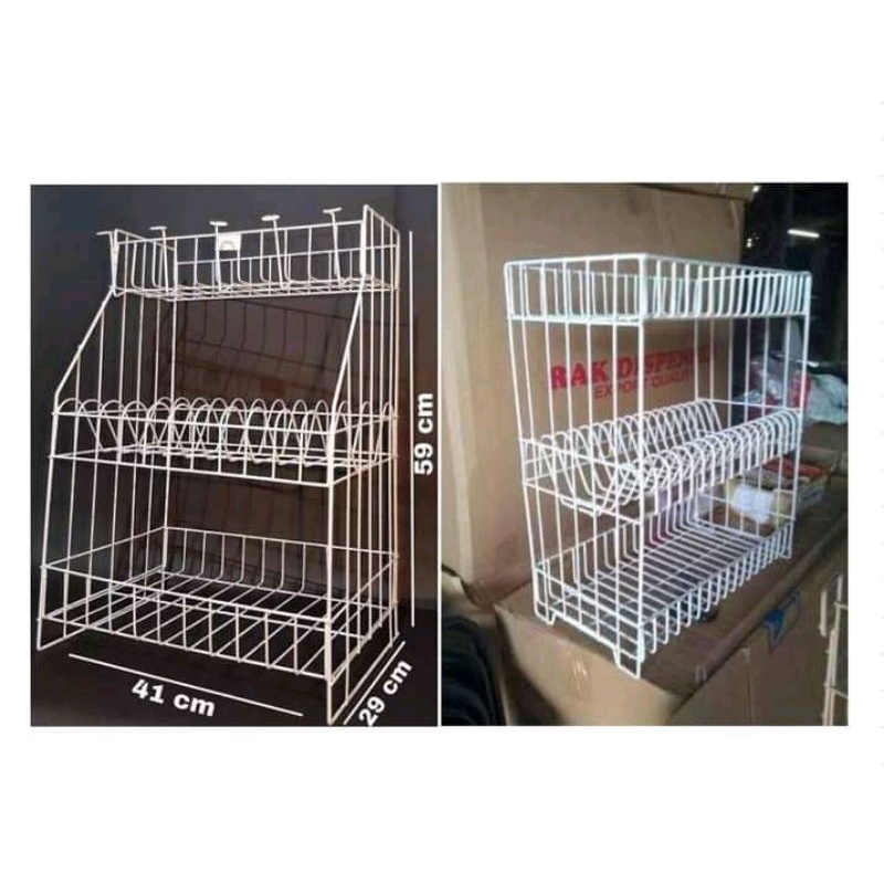 Jual rak piring 3 susun | Shopee Indonesia