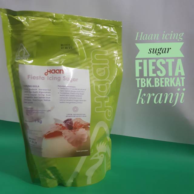 Jual Haan icing sugar fiesta 1kg | Shopee Indonesia