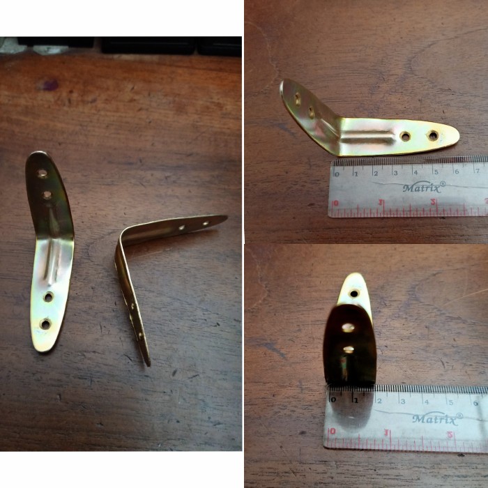 Jual SIKU BESI L GALVANIS 6 X 2 CM AMBALAN PENYANGGA | Shopee Indonesia