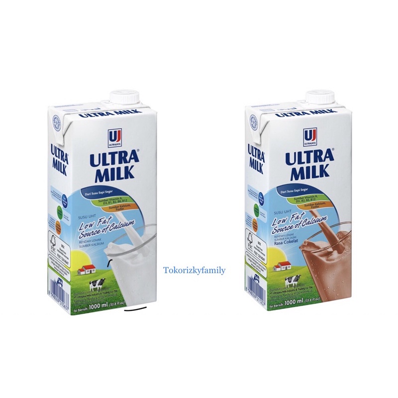 Jual TOKO RIZKY - Ultra Milk Susu UHT Low Fat Coklat Full Cream 1000ml | Shopee Indonesia