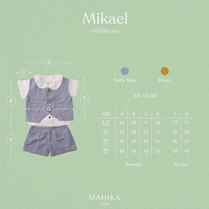Jual Mahika Kids Eid Series - Mikael (Ready Stock) | Shopee Indonesia