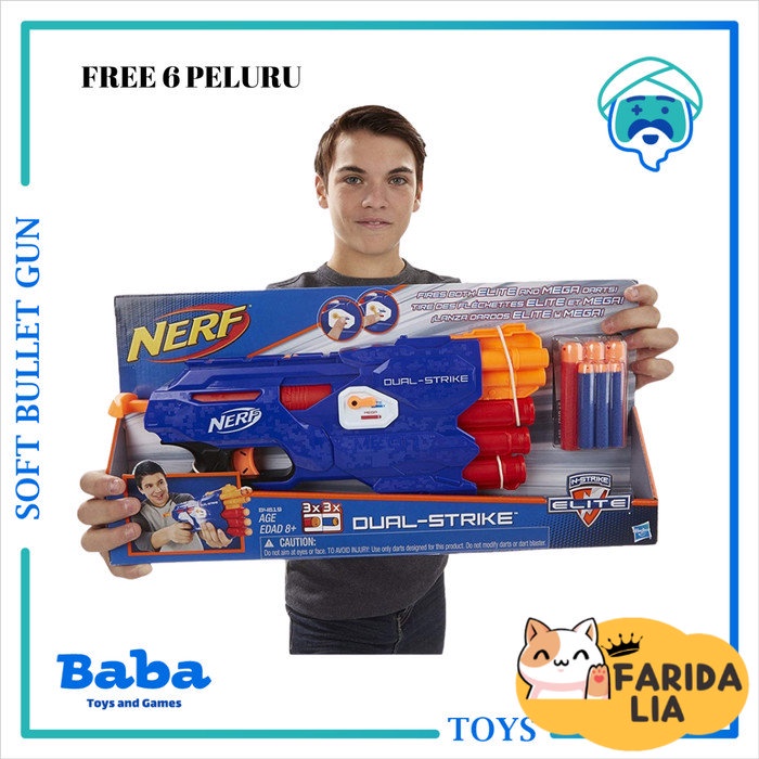 Jual NERF GUN N-STRIKE ELITE DUAL STRIKE BLASTER ORIGINAL NEW | Shopee ...