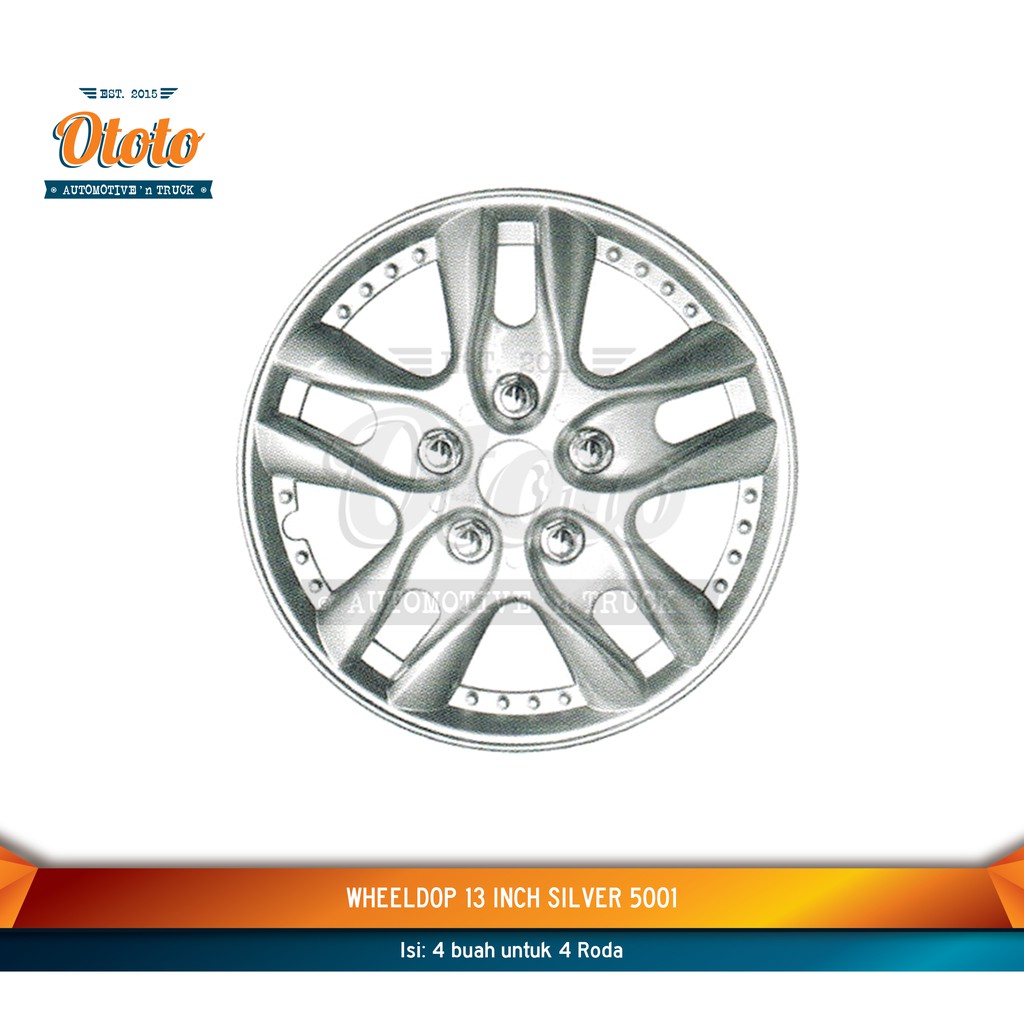 Jual Wheeldop Wheel dop Roda Ring 13 SILVER 5001 / 5004 | Shopee Indonesia