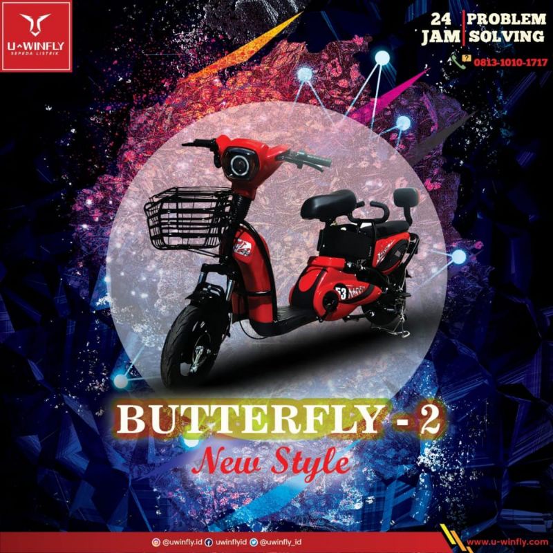 Jual sepeda listrik uwinfly butterfly | Shopee Indonesia