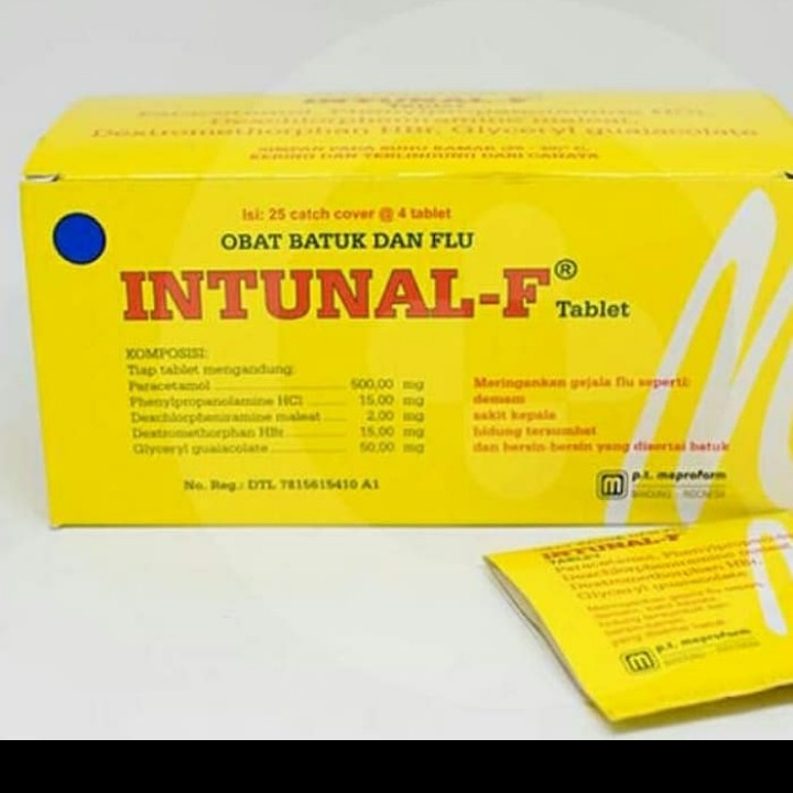 Jual intunal f obat batuk & flu - strip isi 4 tab | Shopee Indonesia