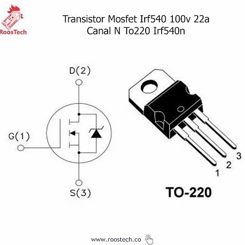 Jual IRF540N IRF540 IRF 540N Mosfet 33A 100V N-Channel To-220 ...