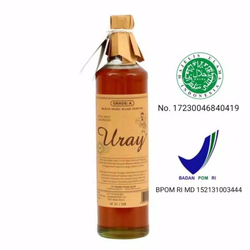 Jual Madu Uray Raw Natural Honey 875 gr (640 ml) | Shopee Indonesia