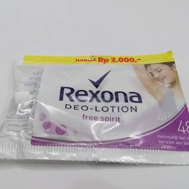 Jual Rexona Deo-Lotion Free Spirit Women 1 Renceng Lusin 12 Sachet 9gr ...