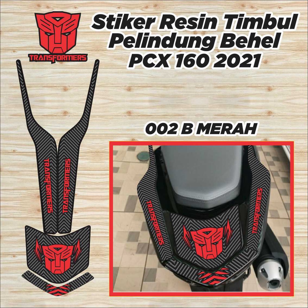 Jual stiker sticker behel resin NEW PCX 160 premium resin tebal ...