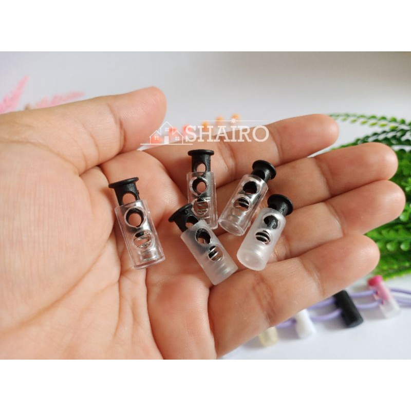 Jual Stopper Tabung Tali Dua Lubang / Stoper Botol / Stopper tali ...