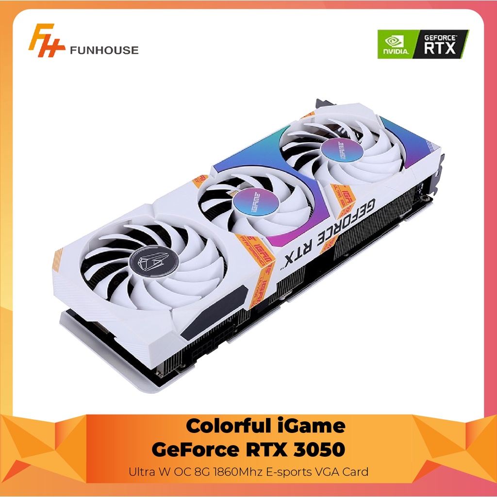 Jual Colorful Graphic Card iGame GeForce RTX 3050 Ultra W OC 8G 1860Mhz ...