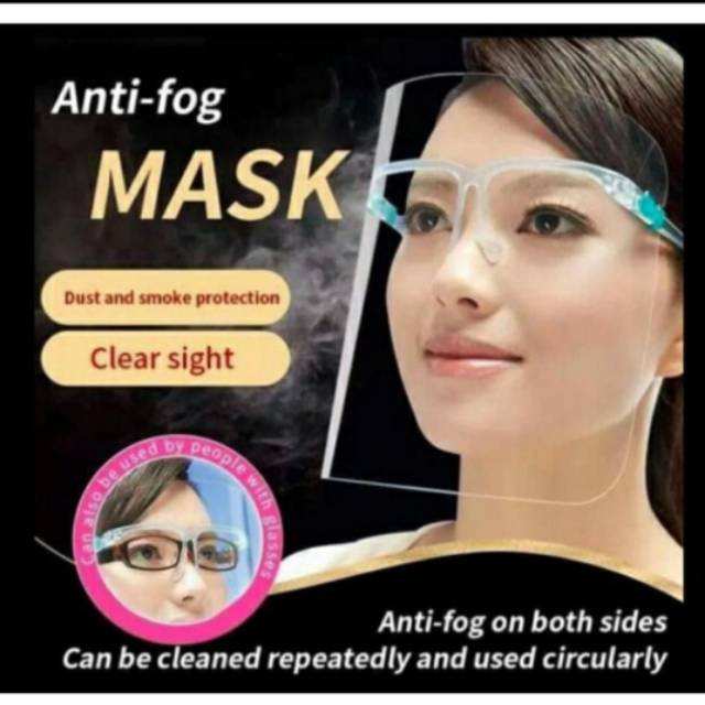 Jual Masker Face Shield Kacamata APD PELINDUNG MUKA PROTECTIVE VISOR ...
