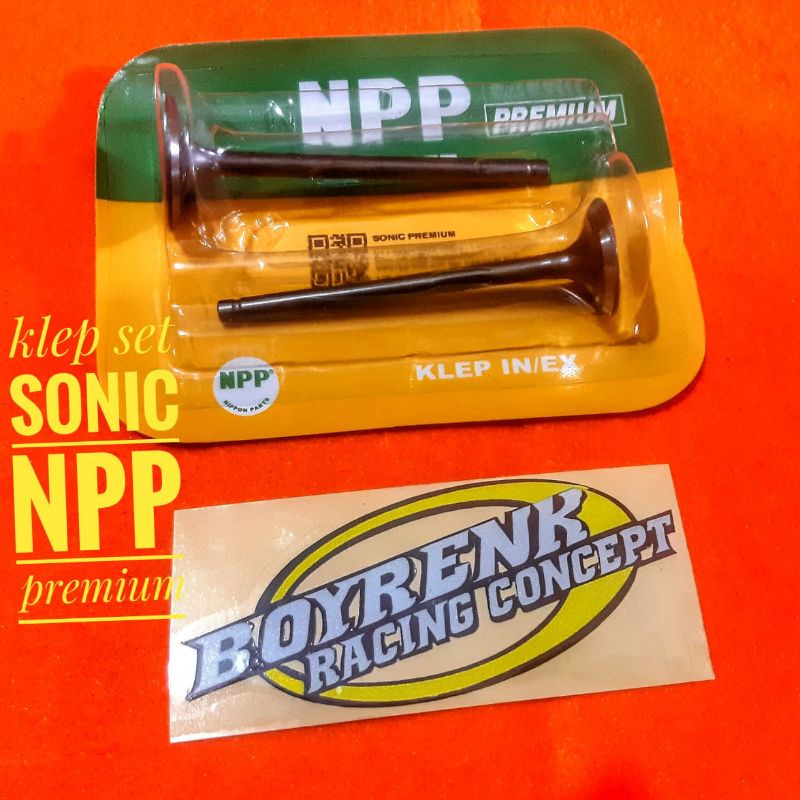 Jual KLEP SET / PAYUNG KLEP / VALVE KLEP SONIC NPPp - BOYRENK RACING | Shopee Indonesia