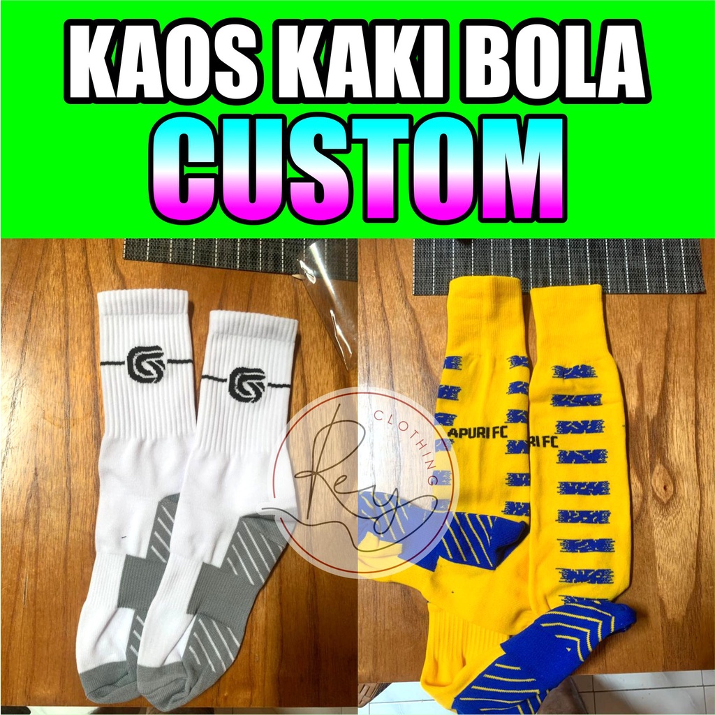 Jual KAOS KAKI BOLA CUSTOM NAMA CLUB - REY CLOTHING | Shopee Indonesia