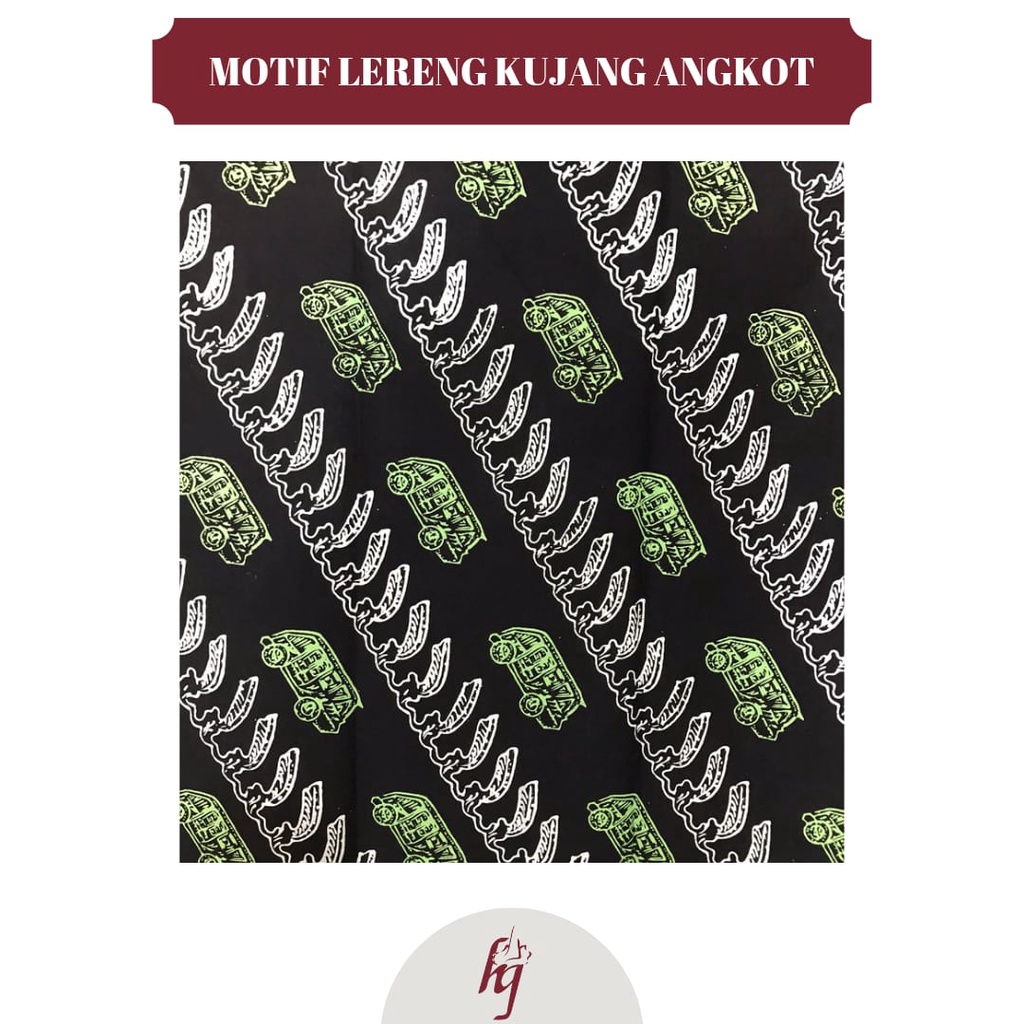 Jual Batik Bogor Motif Lereng Kujang Angkot - Katun - Handayani Geulis ...