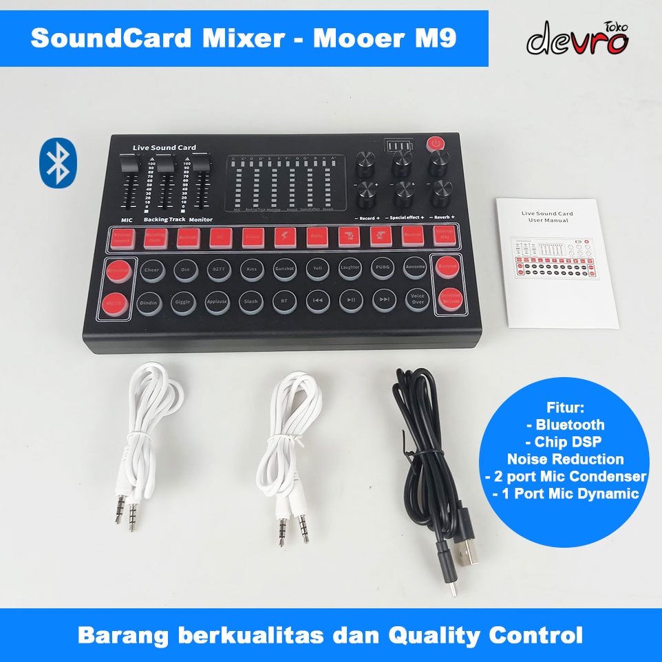 Jual Mixer - Soundcard - USB Sound Card Live Broadcast Recording ...