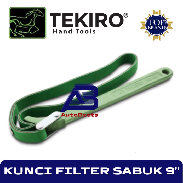 Jual Kunci Oli Filter Kulit 9 Inch TEKIRO / Oil Filter Wrench (Belt ...