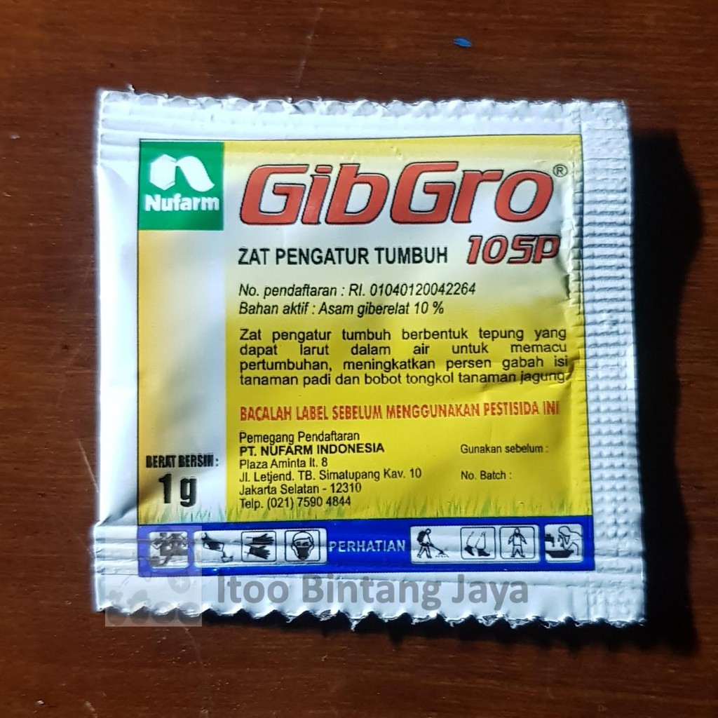 Jual GibGro Giberelin Acid (GA3) 10% Zat Pengatur Tumbuh 10sp 1 gram ...