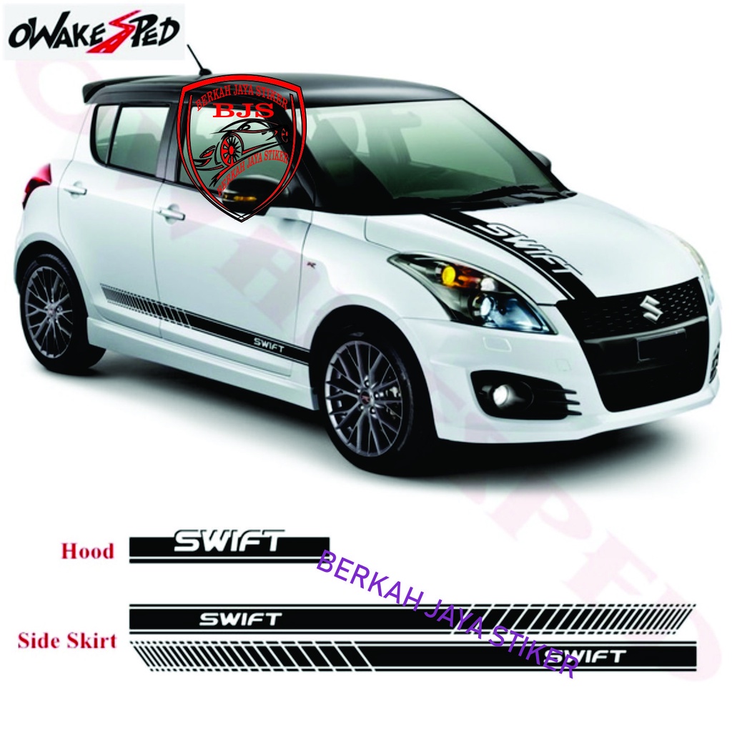 Jual Cutting sticker stiker mobil Suzuki Swift stiker stripe mobil ...