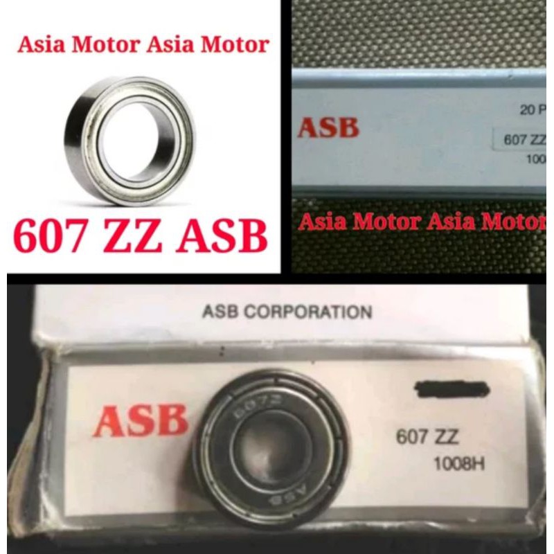 Jual Bearing 607 ZZ ASB Ukuran 7x19x6 mm Bering Laher 607ZZ Ukuran 7 x ...