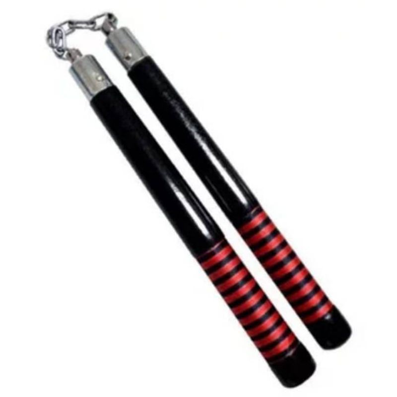 Jual TONGKAT NUNCHAKU DOUBLE STICK KAYU HITAM | Shopee Indonesia