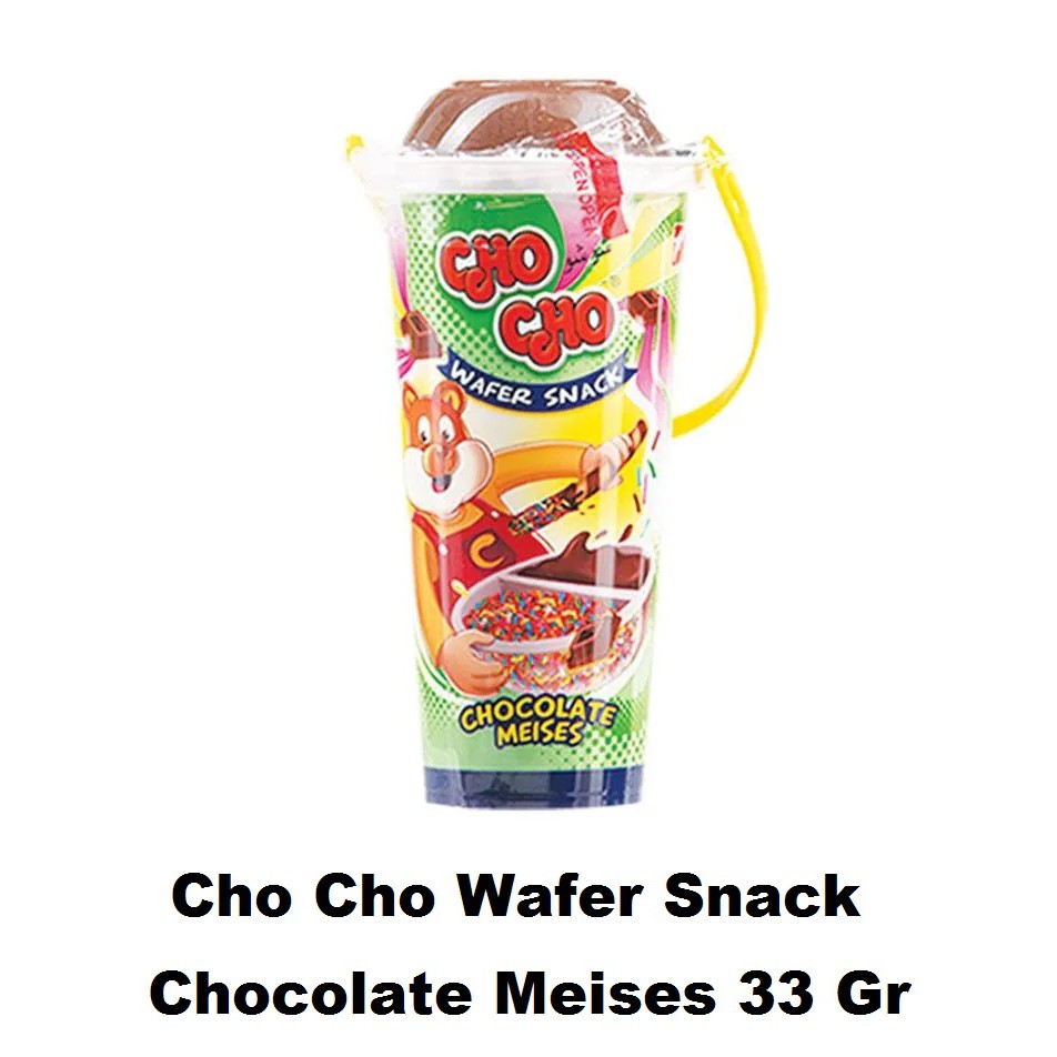 Jual Cho Cho Wafer Snack Chocolate Meises 33 Gr - ChoCho Wafer Snack ...