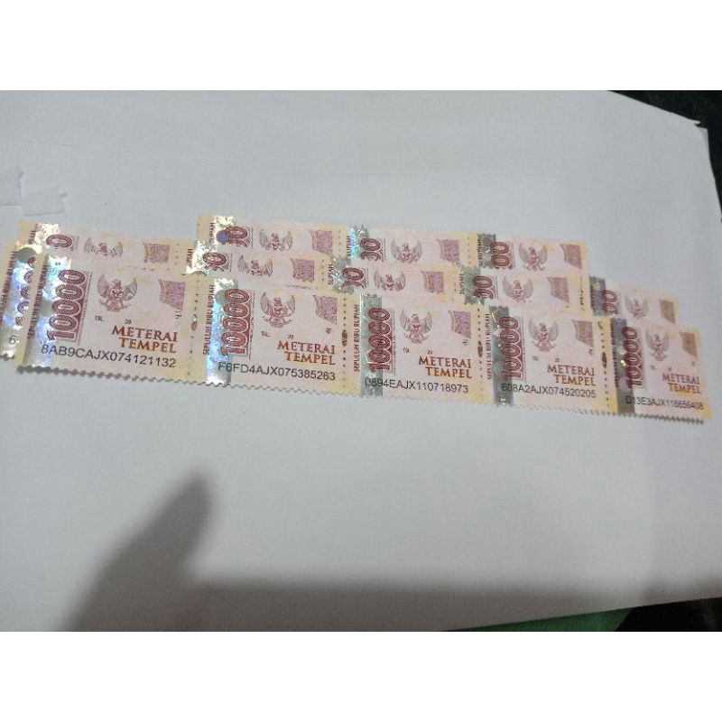 Jual Materai | Materai 3,6,10 Asli | Shopee Indonesia