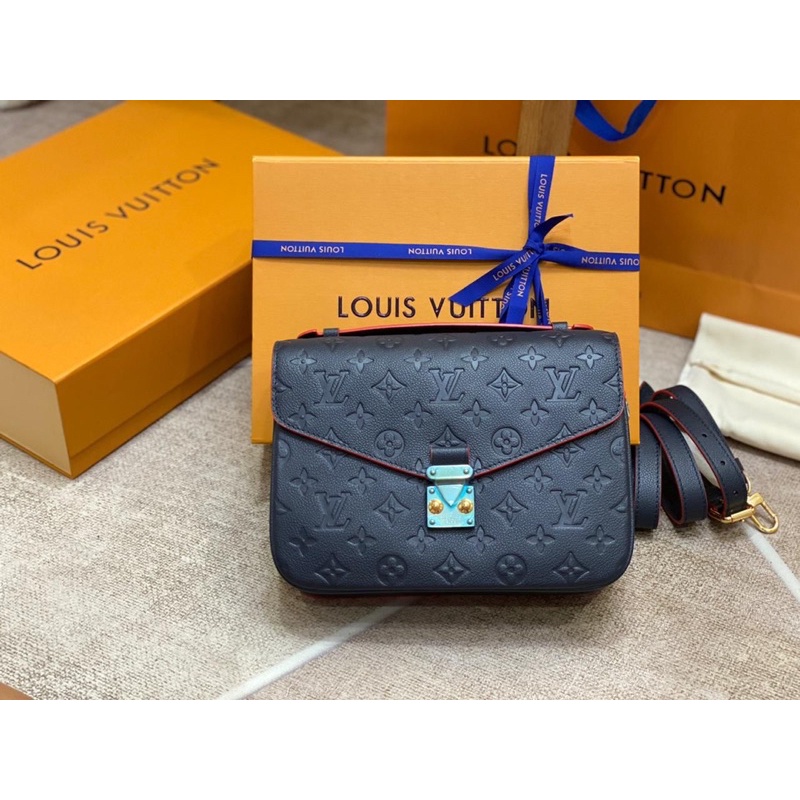 Jual LV Metis Empreinte M44071 (Navy list Merah) SUPER MIRROR | Shopee ...