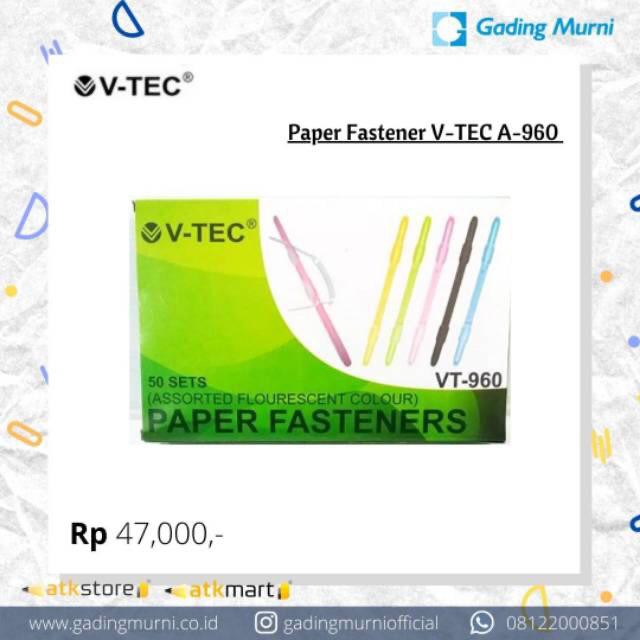 Jual klip kertas Paper Fastener VTEC VT A 960 paper clip kantor big ...