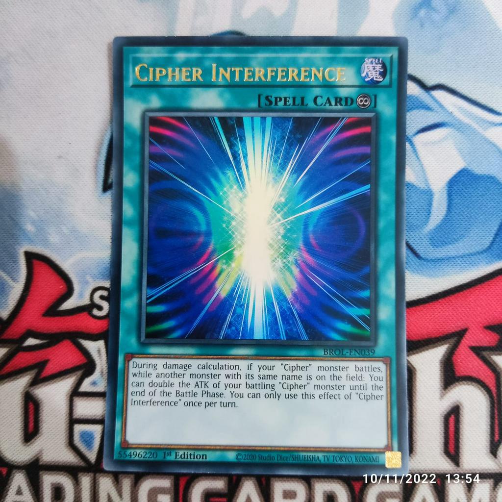 Jual yugioh cipher interference BROL ultra rare original | Shopee Indonesia