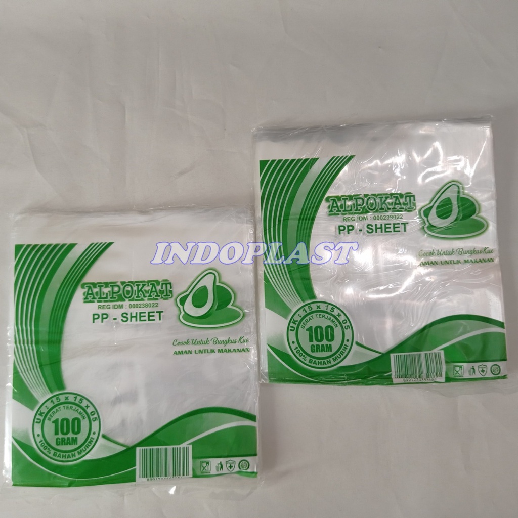Jual Plastik Alas PP Sheet 15x15cm Plastik Lembaran Bungkus Kue ...