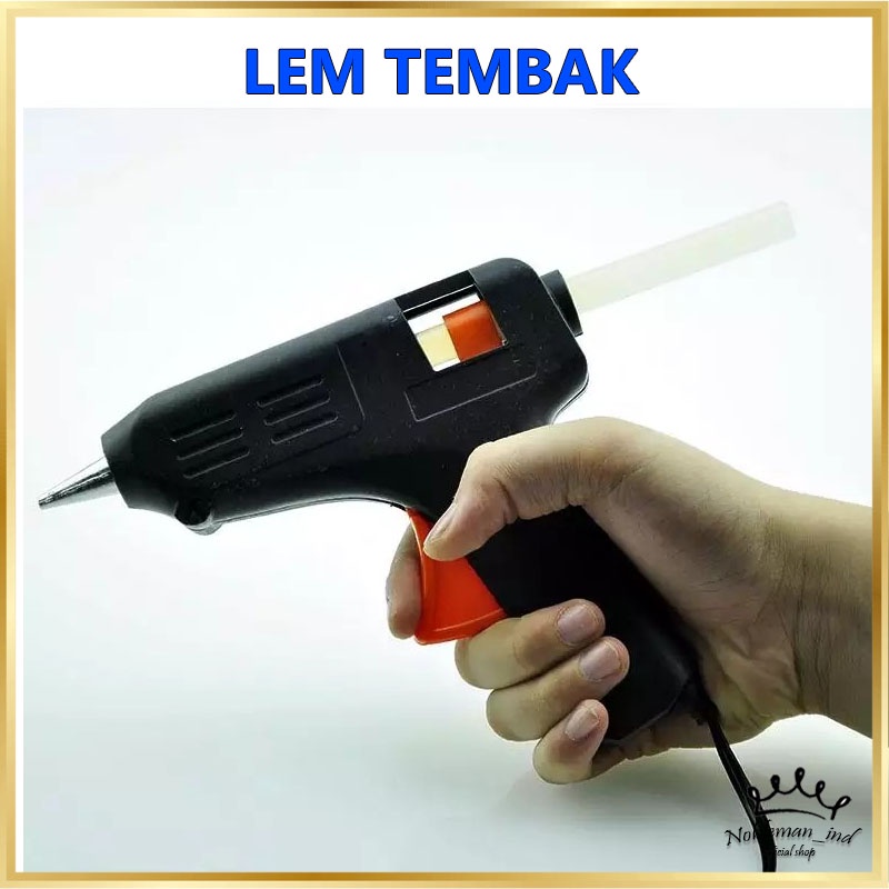Jual Pistol Lem Tembak KECIL 20 Watt - Hot Melt Glue Gun | Shopee Indonesia